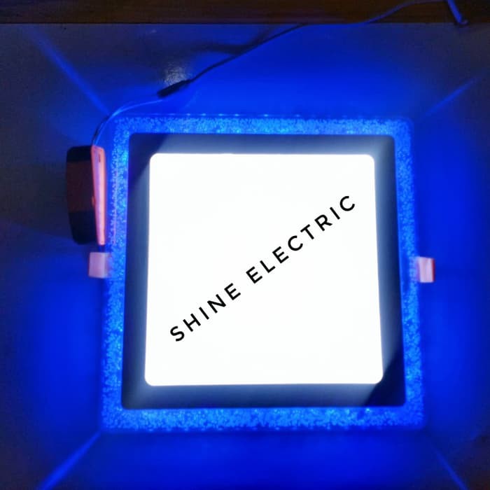 Jual Lampu Panel LED 2 Warna 18w + 6w Putih Biru Inbow Kotak 18watt 18 ...