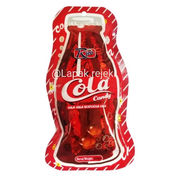 Jual Permen Rico Cola Candy 120gram Malaysia ( Gula Gula Berperisa Cola ...