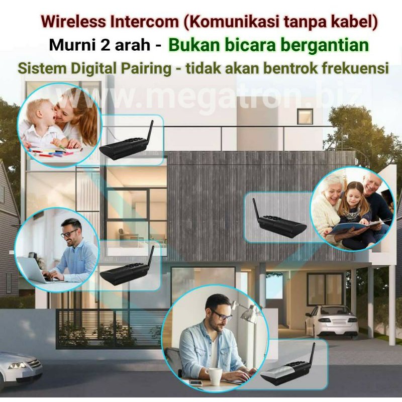 Jual Wireless Intercom (Tanpa Kabel) - Bicara 2 arah tanpa harus ...