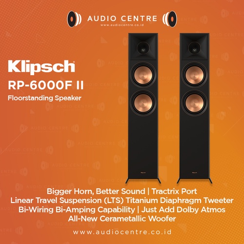 Jual Klipsch RP-6000F II RP 6000F MKII Reference Floorstanding Speaker ...