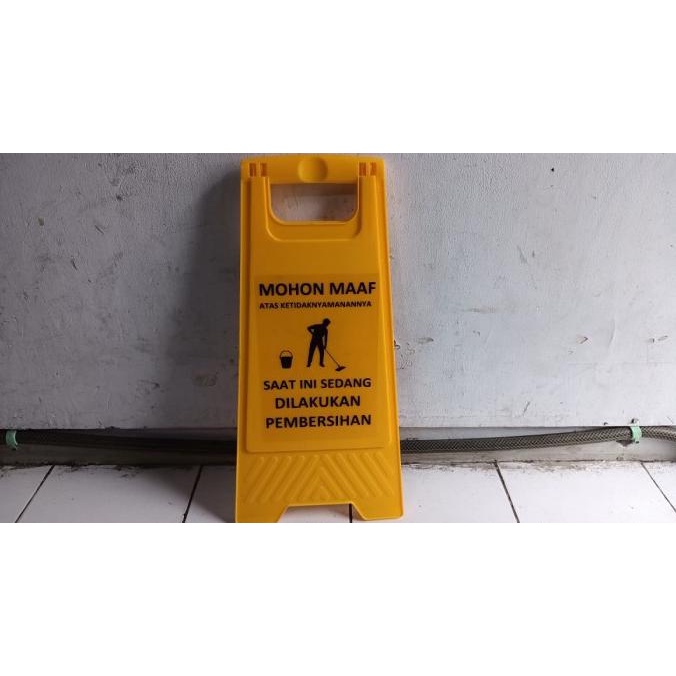 Jual Rambu Plang caution WET FLOOR awas lantai licin kokoh tulisan ...