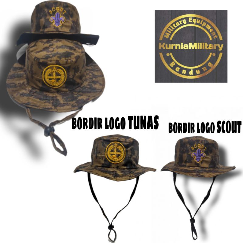 Jual TOPI RIMBA LORENG PRAMUKA LOGO TUNAS/TOPI RIMBA LORENG PRAMUKA ...
