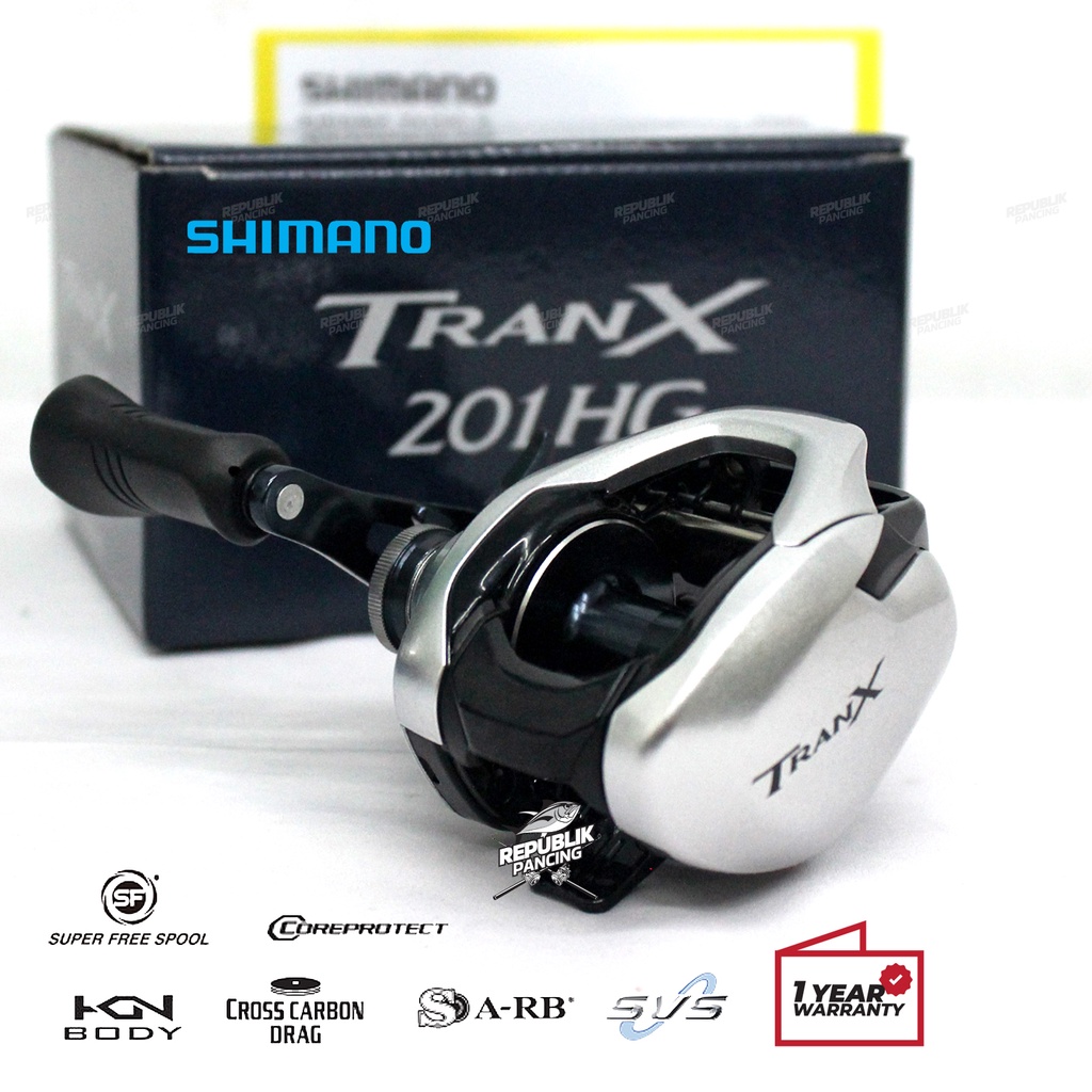 Jual Reel BC Shimano TRANX 201 HG | Bait Casting 18 Original Saltwater ...