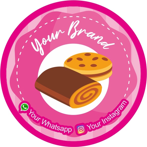 Jual Stiker Chromo Bulat Custom - Sticker Label Kemasan Makanan Toples ...