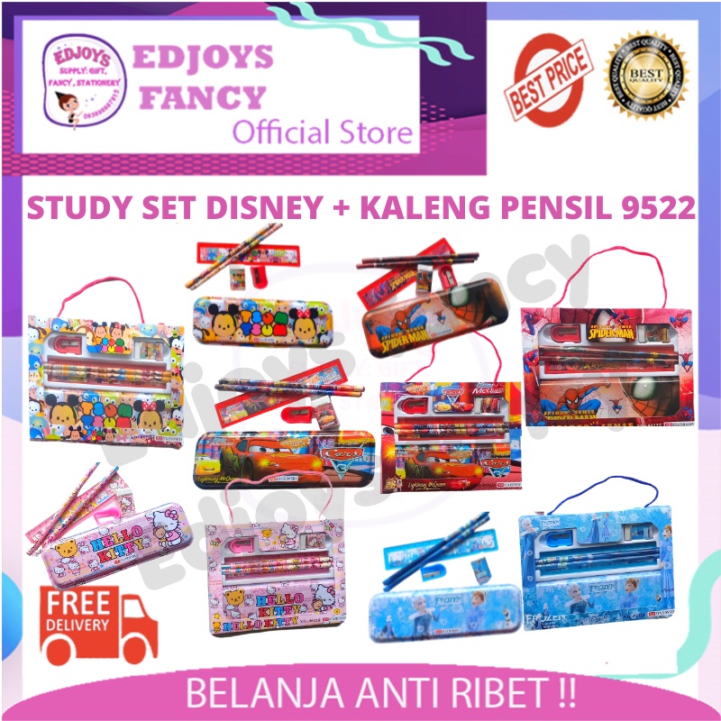 Jual Study set stationery set disney paket alat tulis anak sekolah ...