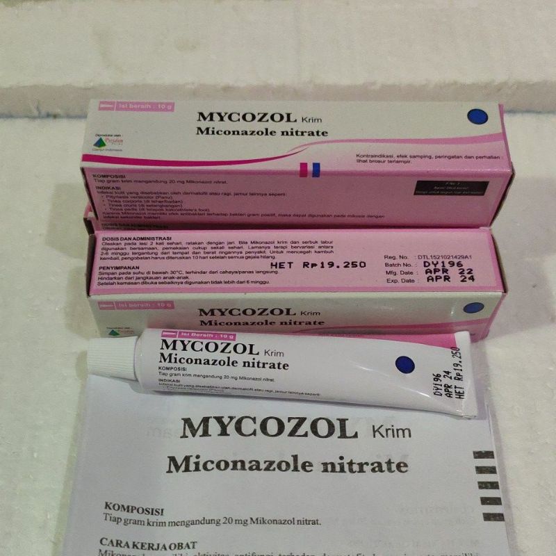 Jual MYCOZOL krim 10 g " krim antifungal/anti jamur" harga per @ tube/unit | Shopee Indonesia
