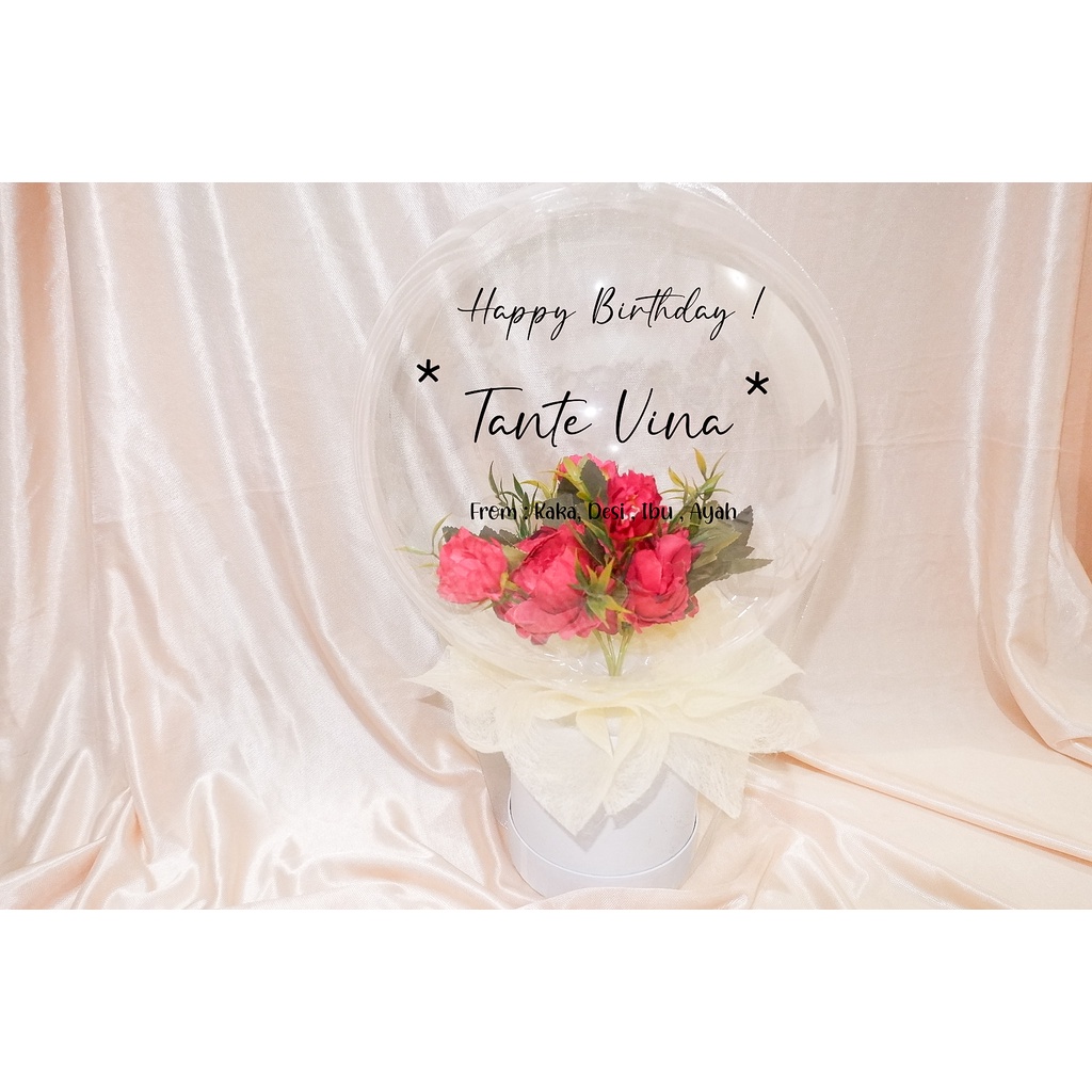 Jual BUKET BALON/ MAGICAL BLOOM BOX/BALON BOX/BUNGA DALAM BALON ...