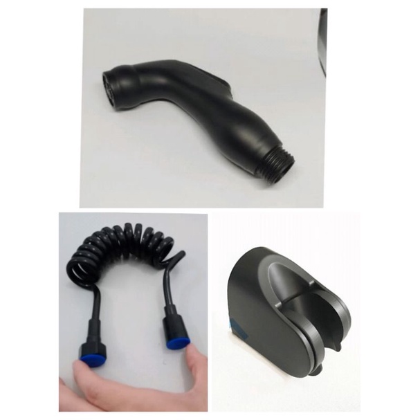 Jual Jet shower Set warna hitam / Paket jet shower closet minimalis ...