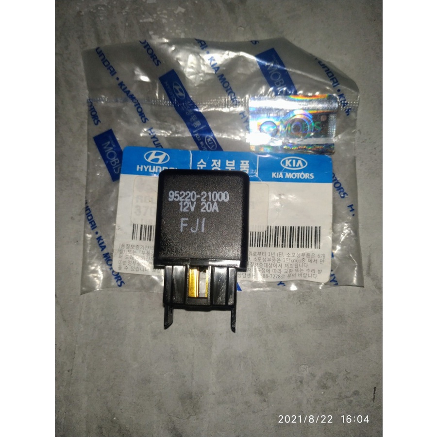 Jual 95220-21000 RELAY 12V-20A 4PIN - HYUNDAI - KIA - MOBIS - ORIGINAL ...