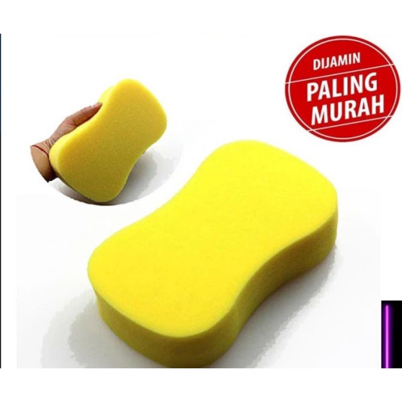 Jual Busa Cuci Mobil Motor Piring Kuning Busa Foam Wash Tebal Sponge ...