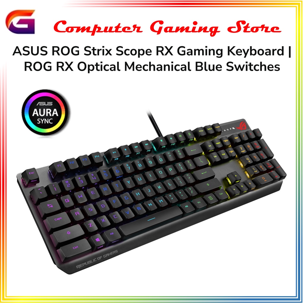 Jual ASUS ROG Strix Scope RX Gaming Keyboard | ROG RX Optical ...