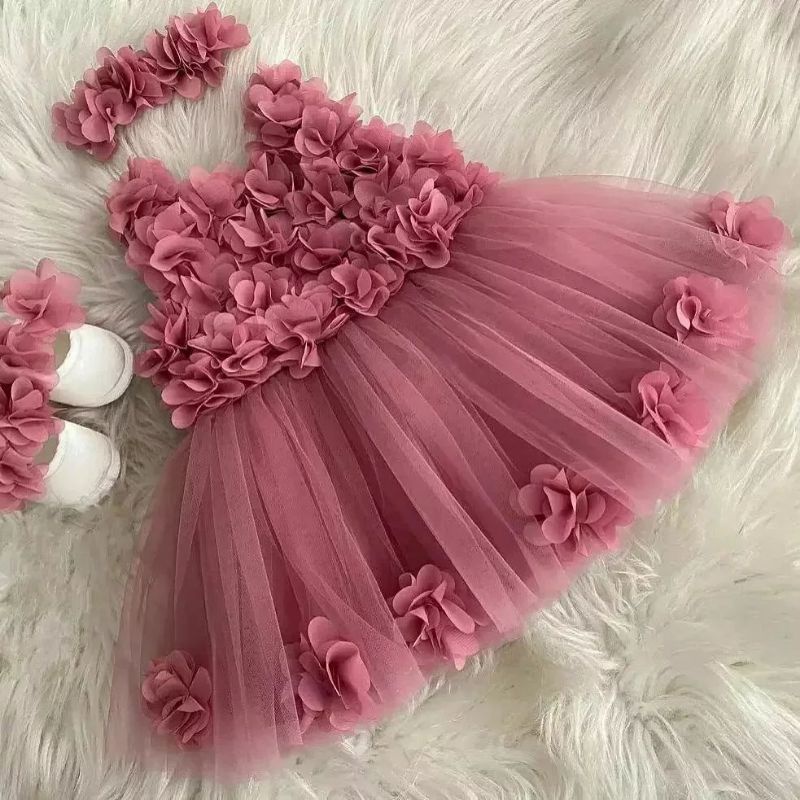 Jual LV DRESS ANAK FULL BUNGA CANTIK DRESS NATAL ANAK DRESS BAYI MURAH ...