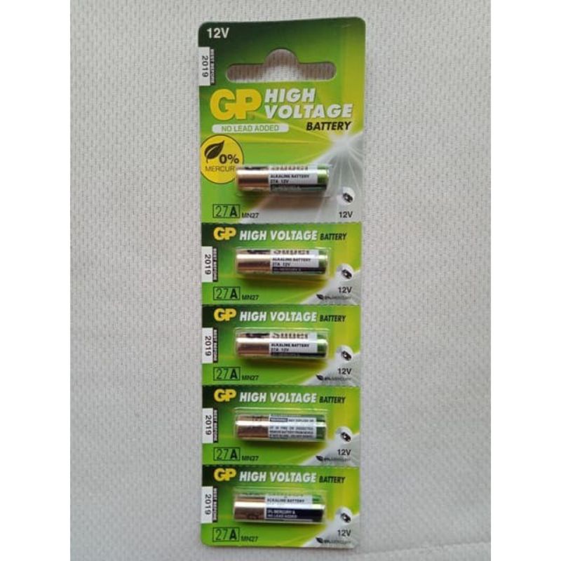 Jual Baterai Remote Alarm Mobil GP Alkaline Tipe 27A 12V | Shopee Indonesia