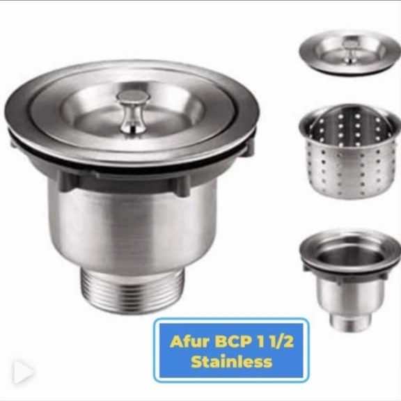 Jual Afur Bak Cuci Piring Stainless 1 1/2 inch Saringan/Avur BCP ...