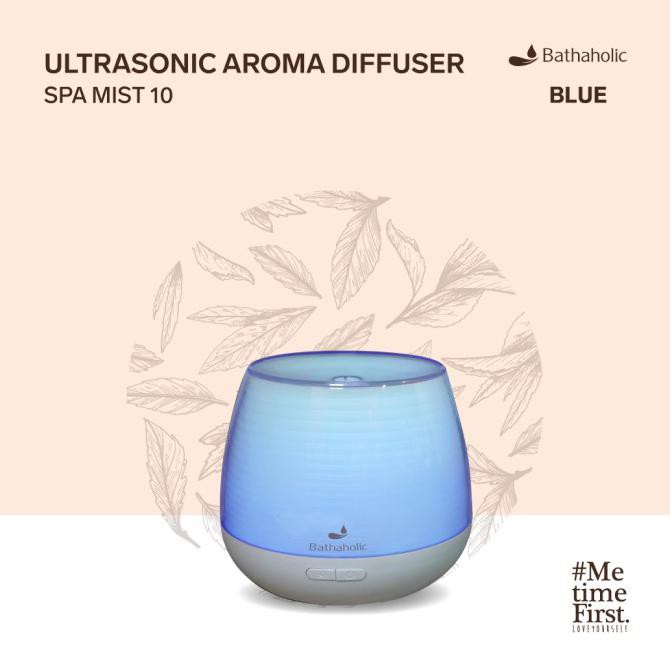 Jual Ultrasonic Scent Diffuser Spa Mist 10 Bathaholic - Biru | Shopee ...
