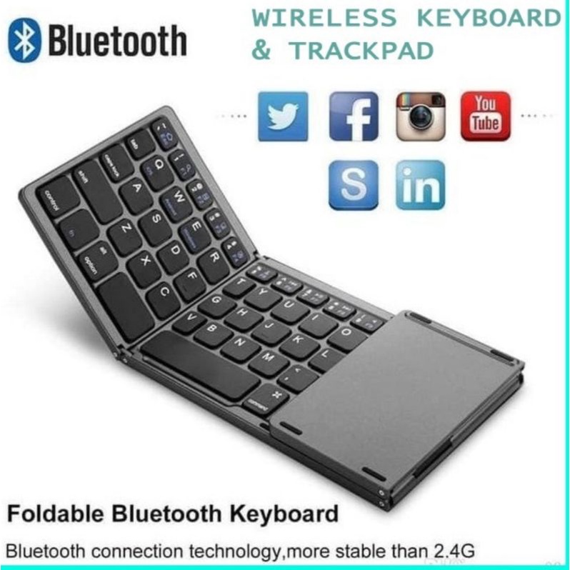 Jual KEYBOARD BLUETOOTH KEYBOARD WIRELESS TANPA KABEL | Shopee Indonesia
