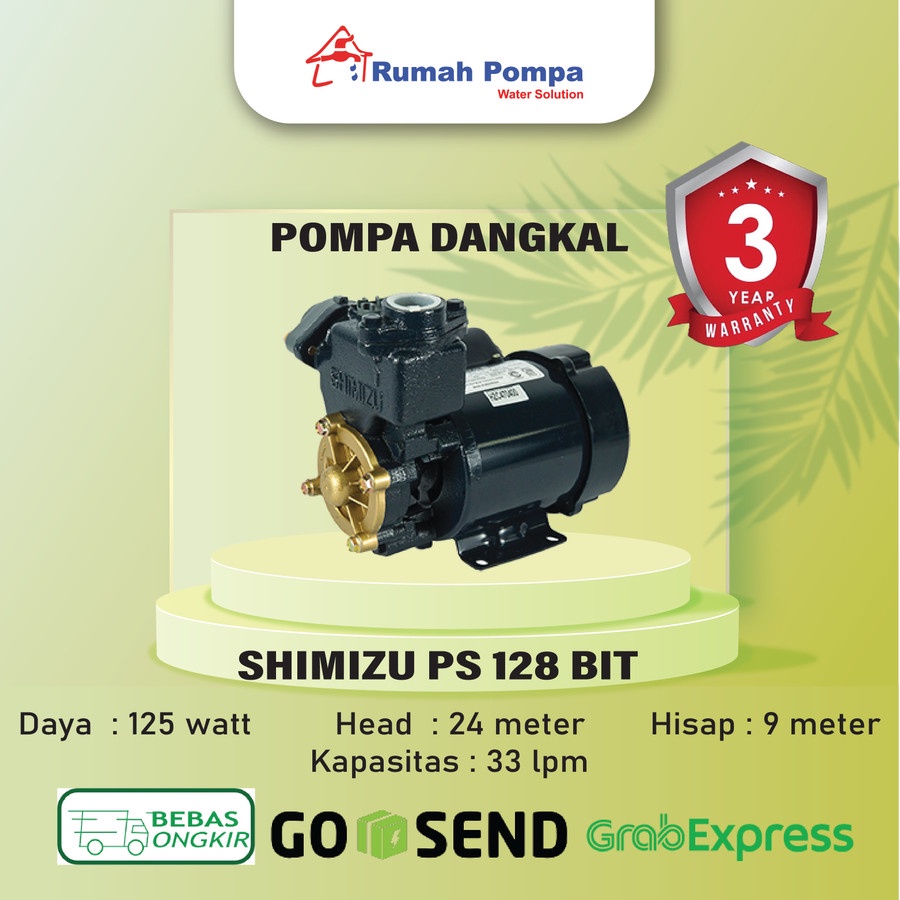 Jual POMPA AIR SHIMIZU PS-128 BIT ORIGINAL MEDAN | Shopee Indonesia