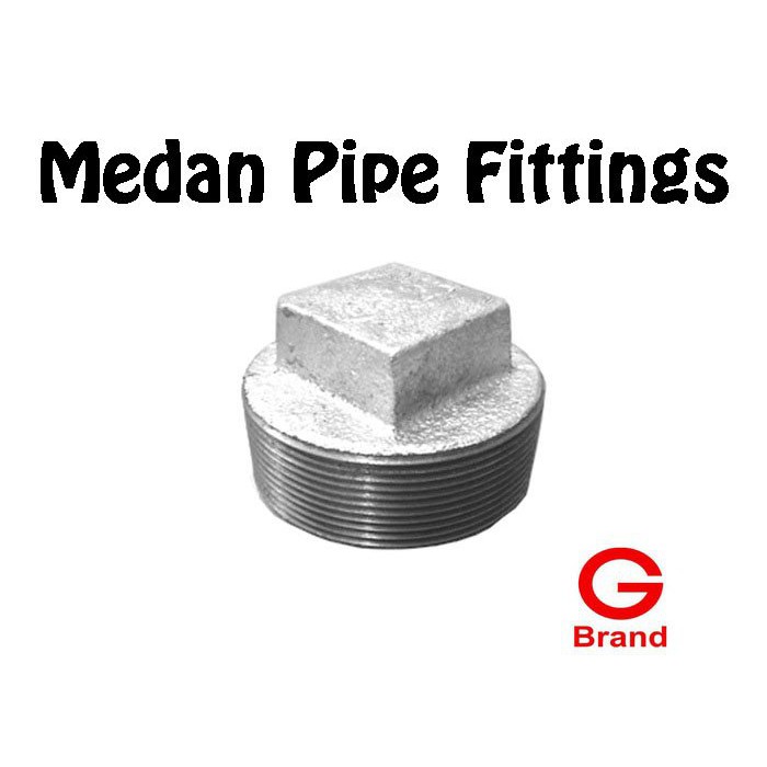 Jual Plug Galvanis Besi 3/4" drat BSPT (G) Cap Dop Luar tutup pipa ...