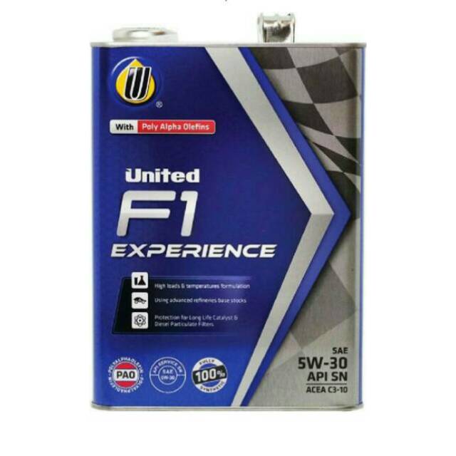Jual F1 EXPERIENCEX SAE 5W - 30 4 L PAO | Shopee Indonesia