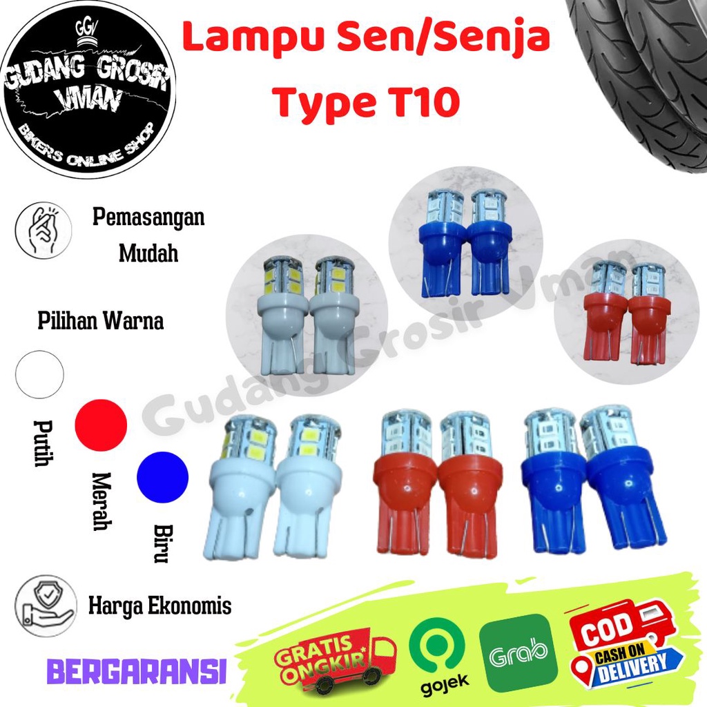 Jual Lampu Sen / Senja LED Tipe T10 Special 5 Mata atau 10 Mata ...