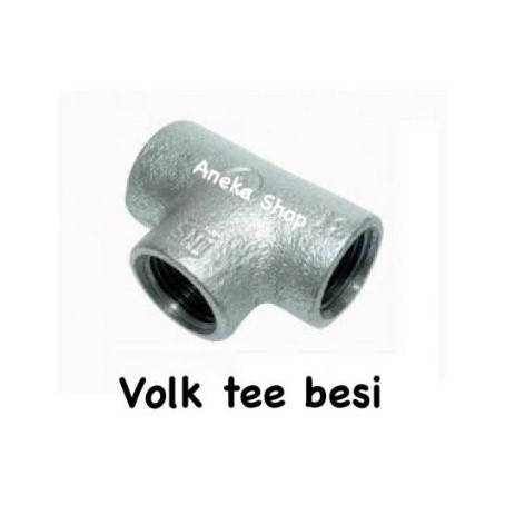 Jual Volk Tee Besi 1.1/2x1/2 inch Galvanis Galunggung | Shopee Indonesia