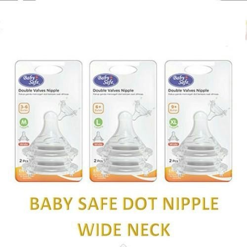 Jual Baby Safe dot nipple Wide neck isi 2 babysafe wideneck | Shopee ...