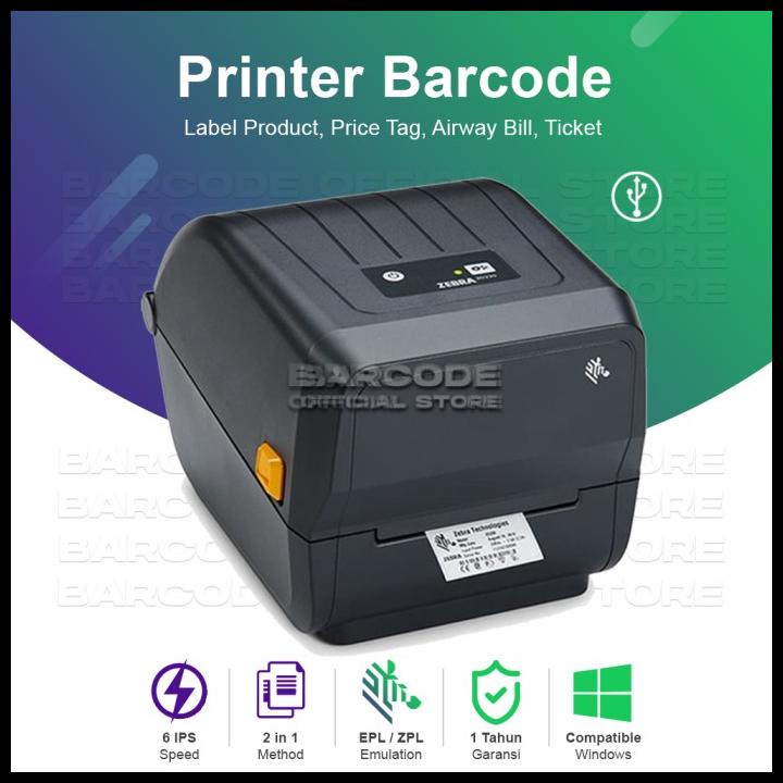Jual Barcode Printer Zebra Zd-230 / Zd230 Printer Label Sticker A6 ...