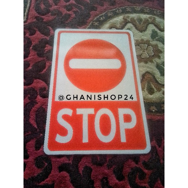 Jual Plang Rambu Stop Berhenti Alumunium Plat | Shopee Indonesia