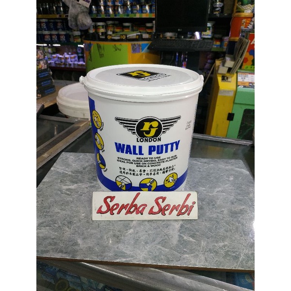 Jual (5kg RJ LONDON) Dempul wall putty plamir dinding beton RJ | Shopee ...