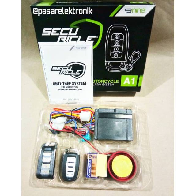 Jual ALARM MOTOR UNIVERSAL LUMINOS 9 NINE A1 ASLI SECU RICLE jeda injeksi | Shopee Indonesia