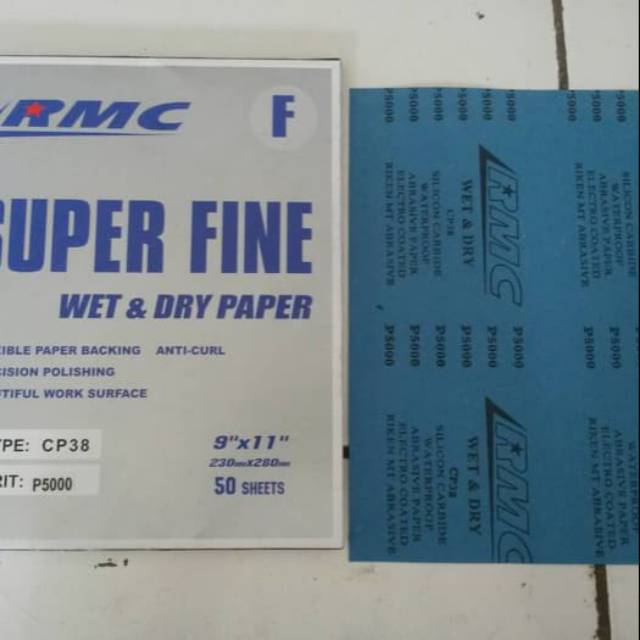 Jual Amplas RMC No 5000 Amplas RMC GRIT 5000 harga per lembar | Shopee ...