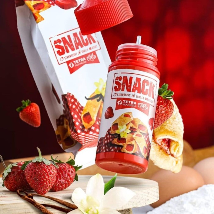 Jual Liquids 60ML 3MG SN4CK STRAWBERY VANILA BISKUIT original Cukai ...
