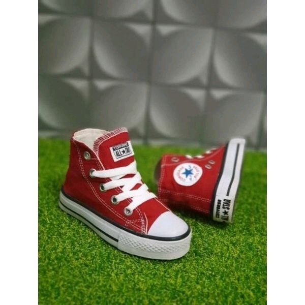 Jual sepatu Converse anak laki laki perempuan warna merah grade ...