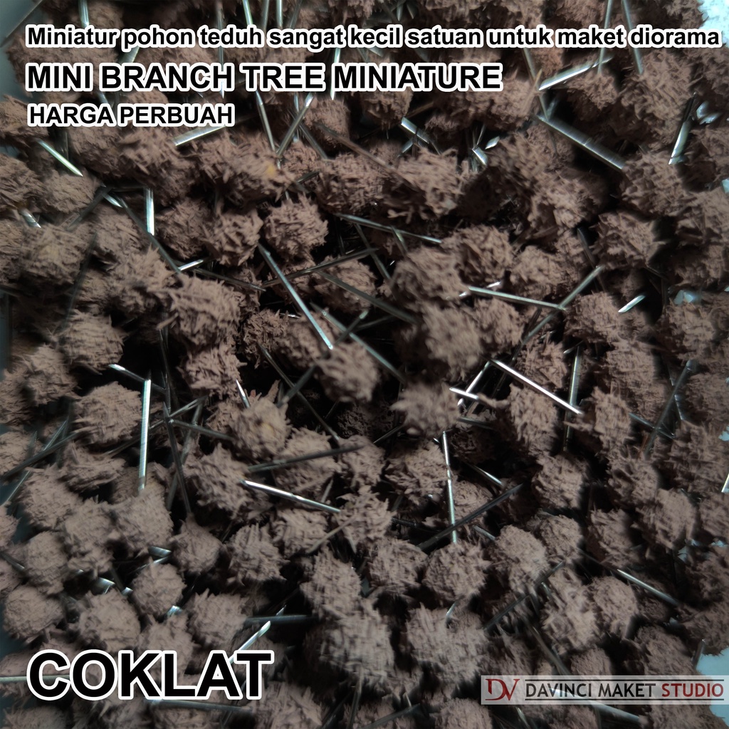 Jual (B2) Miniatur Pohon Cabang Teduh Bulat Kecil Maket Diorama Warna ...