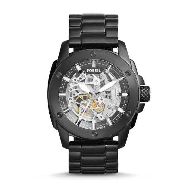 Jual FOSSIL ME3080 MEN WATCH SKELETON AUTOMATIC BLACK ORIGINAL | Shopee ...