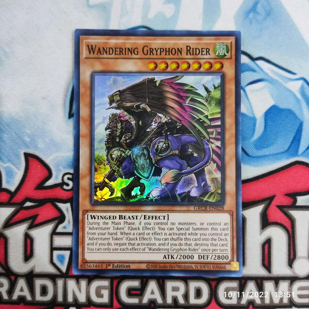 Jual yugioh wandering gryphon rider GRCR super rare original | Shopee ...