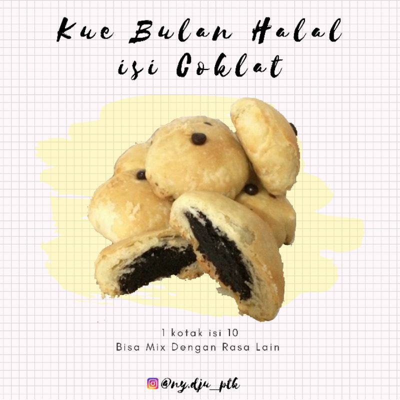 Jual Kue Bulan Isi Coklat Halal Dapur Ny Dju | Shopee Indonesia