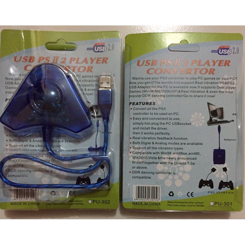 Jual Converter USB 2 Slot Stik Stick PS2 ke PS3/CONVERTER KONVERTER USB ...