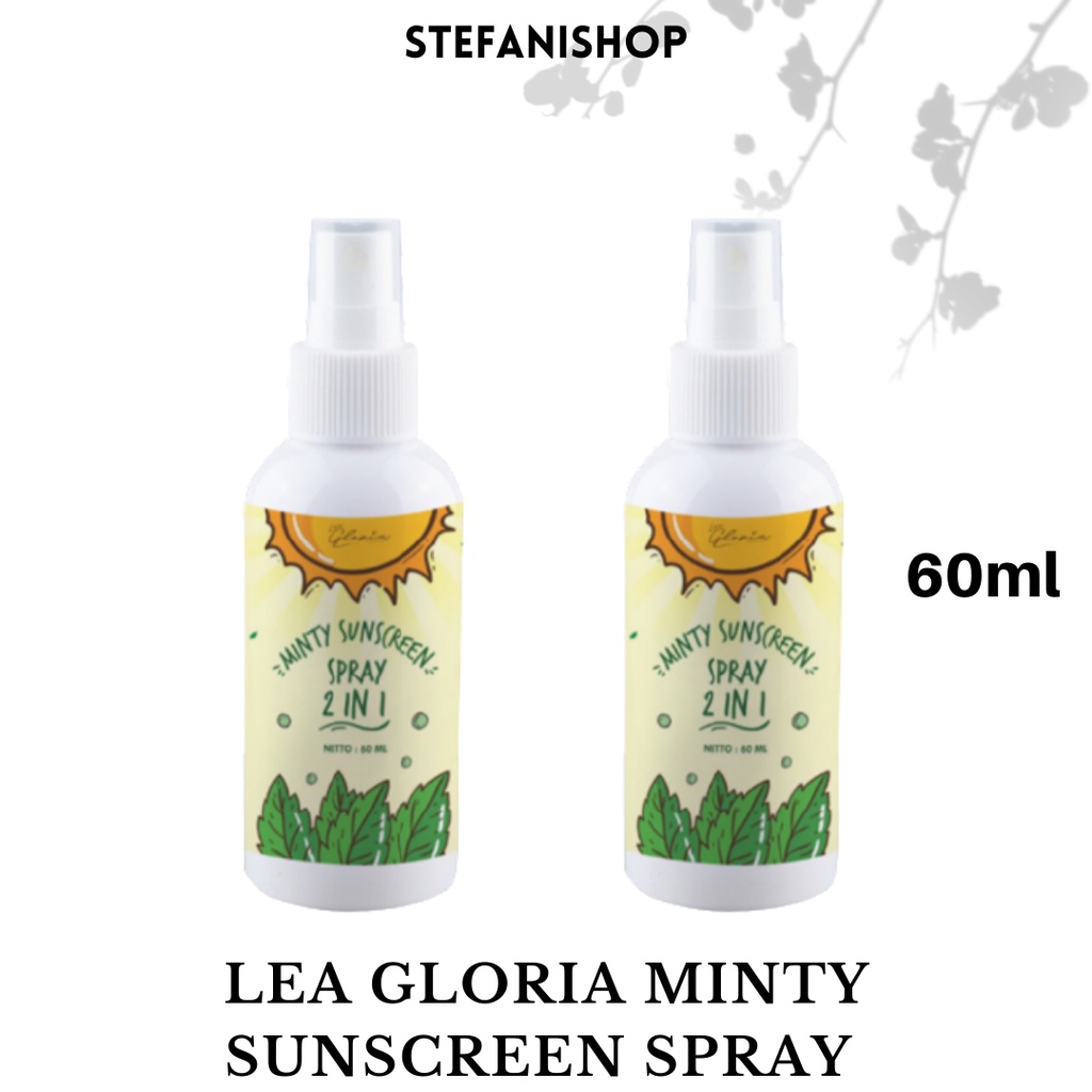 Jual LEA GLORIA MINTY SUNSCREEN SPRAY 2 In 1 60ml | Shopee Indonesia