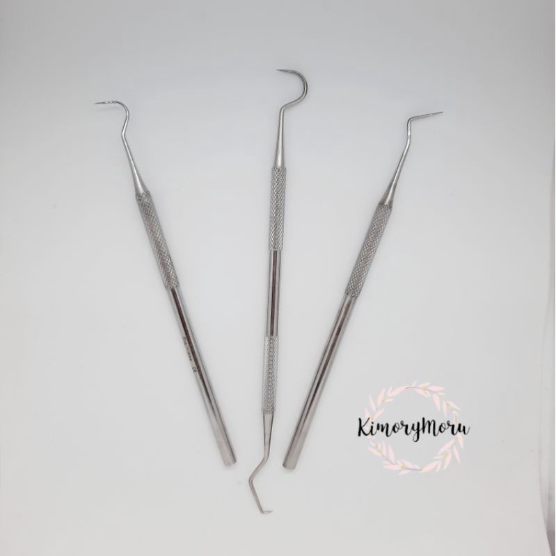 Jual KimoryMoru // dental instrument / sonde bengkok half moon / sonde ...