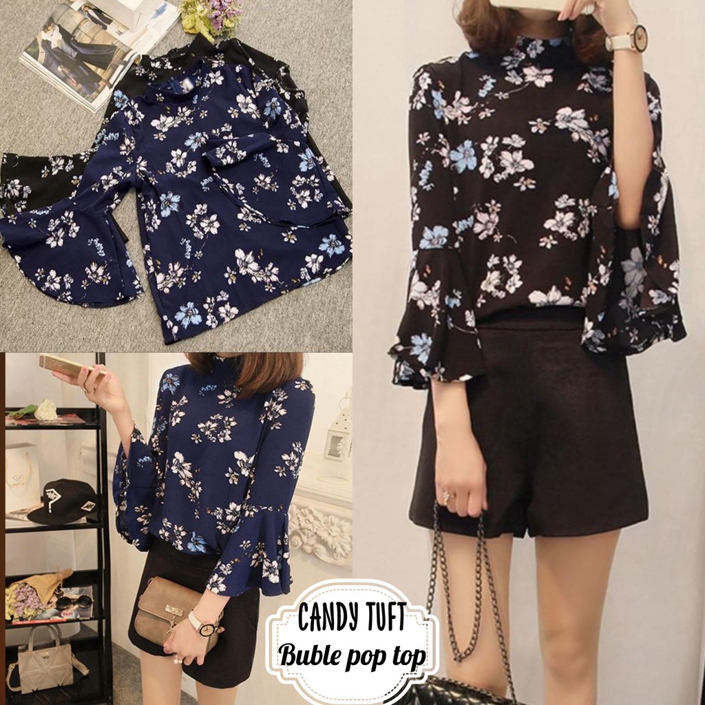 Jual GIRLFASHIONSTORY ORIGINAL KK CANDY TUFT BUBBLE POP TOP | Shopee ...