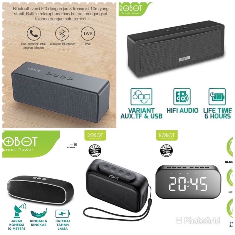 Jual SPEAKER ROBOT BLUETOOTH 5.0 RB550 TIMER/RB430 Hifi/RB420 10wat ...