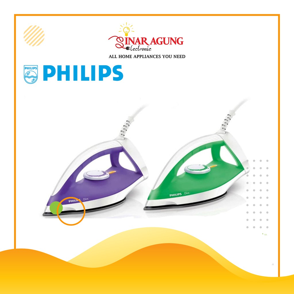 Jual SETRIKA PHILIPS / DRY IRON GC 122 [350 WATT] (GARANSI RESMI) | Shopee Indonesia