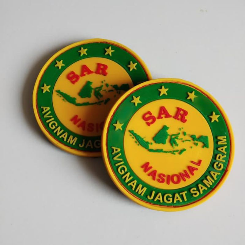 Jual TEMPELAN EMBLEM KARET VELCRO PEREKAT/PATCH RUBBER LOGO BPBD/BNPB ...