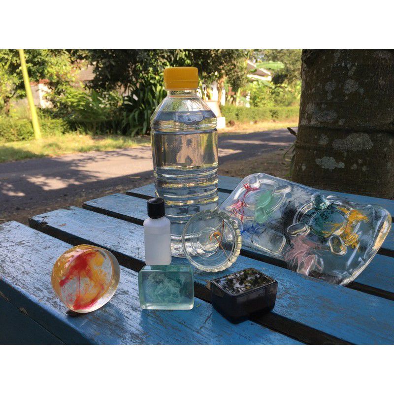 Jual Resin Bening Kaca 500grm + katalis 10grm | Shopee Indonesia