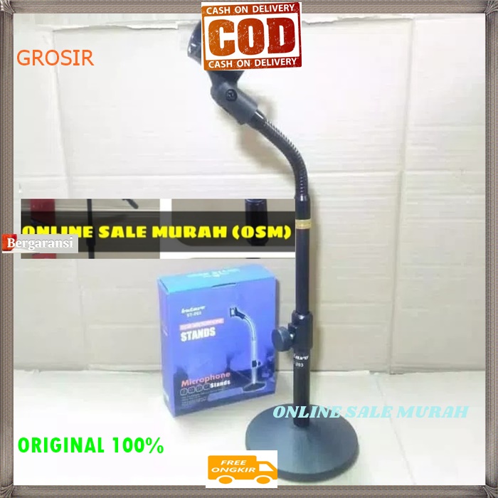 Jual G47 ORIGINAL STAND MIC 40 CM FULL PLAT BESI FLEXSIBLE FLEXSIBEL ...