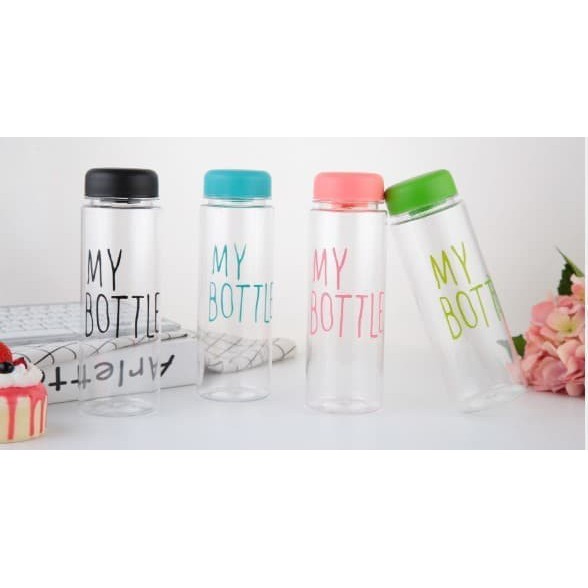 Jual botol minum transparan 500 ml MY BOTTLE Botol minum kekinian | Shopee Indonesia