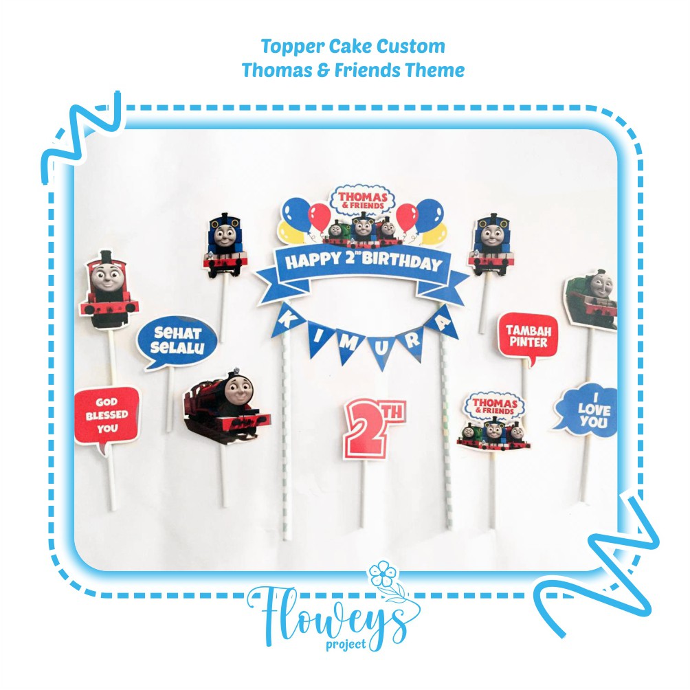 Jual Topper Cake Custom "Thomas & Friends"/Hiasan Kue/Bebas Request ...