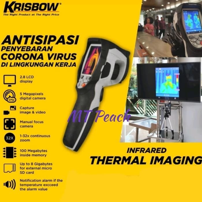 Jual Laihoshope Krisbow Termometer Infrared Thermal Imaging Termometer ...