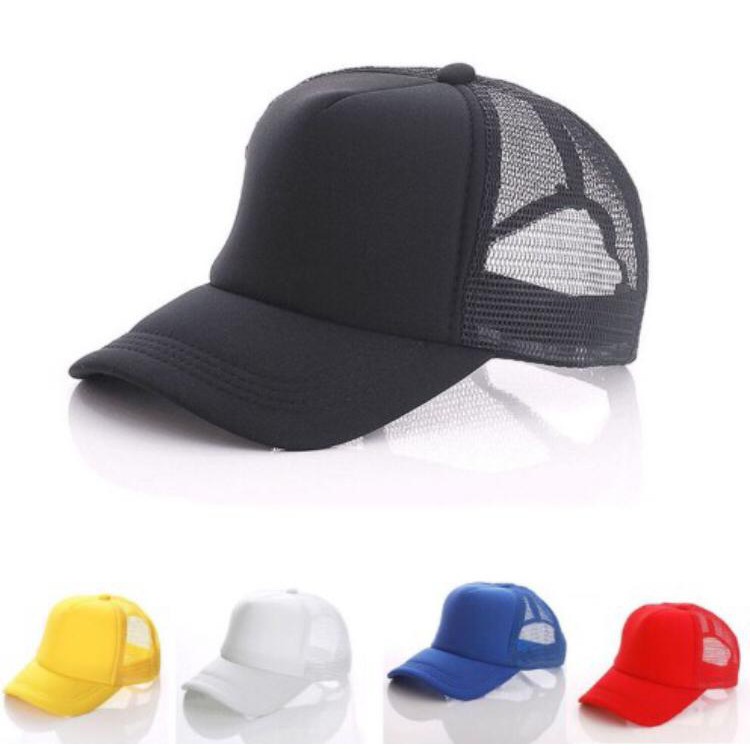 Jual topi jaring polos/topi trucker jaring polos | Shopee Indonesia